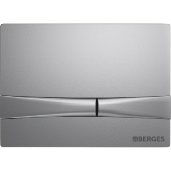 Кнопка смыва Berges Wasserhaus Novum F2 хром, матовый