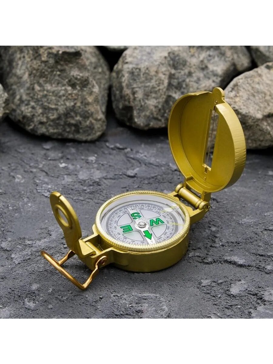 Компас жидкостный "Егерь", золотой