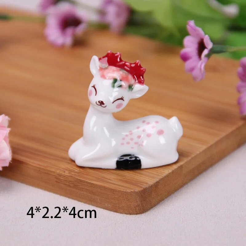 Миниатюрная керамическая фигурка животного MOVING FOREST Белый, 17