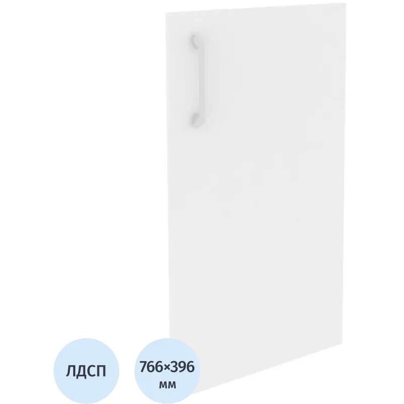 Дверь ONIX ЛДСП низкая правая (1шт) O. D-3(R) белый бриллиант В766