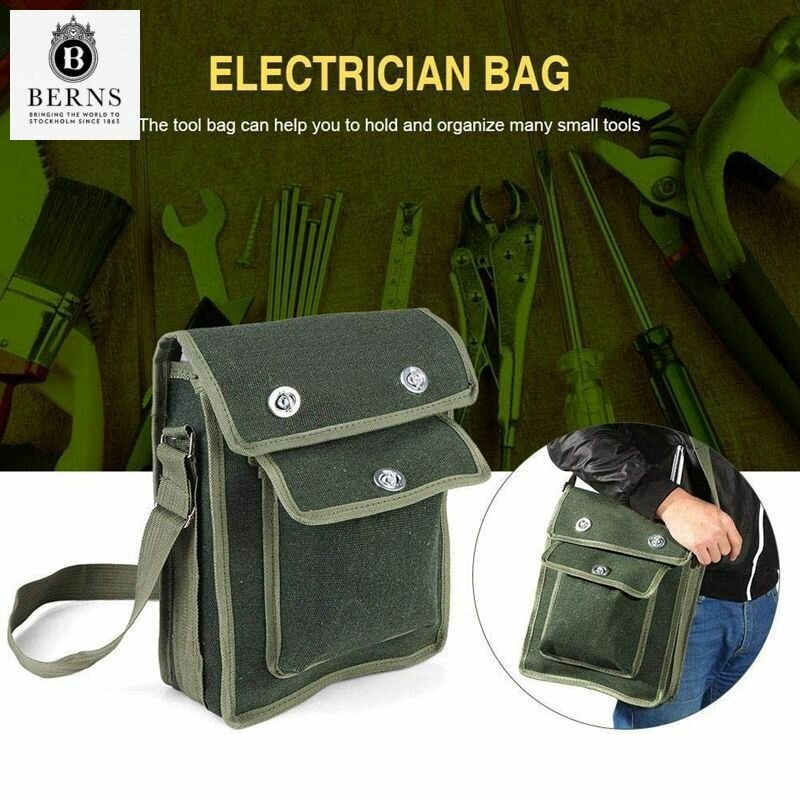 Сумка хранения электрика, набор инструментов, ремонтный комплект, сумка сантехника для общения на одно плечо, может хранить ключи от фонарика