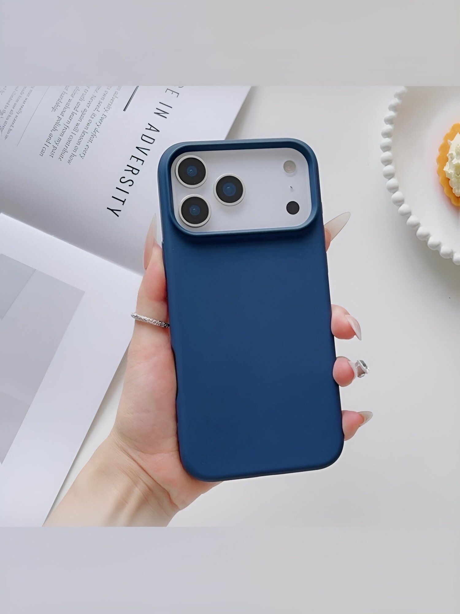 Чехол на Айфон 17 Про Макс силиконовый с защитой камеры Накладка на iPhone 17 Pro Max