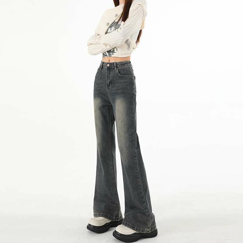 Женские джинсы LI Mall Американские рваные — весна дизайнерские свободные стройные серповидные штаны, Размер_3XL