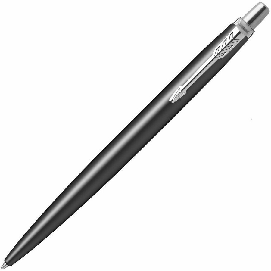 Ручка шариковая автоматическая PARKER Jotter Essential Satin Black CT, Синяя (PARKER 2953184)