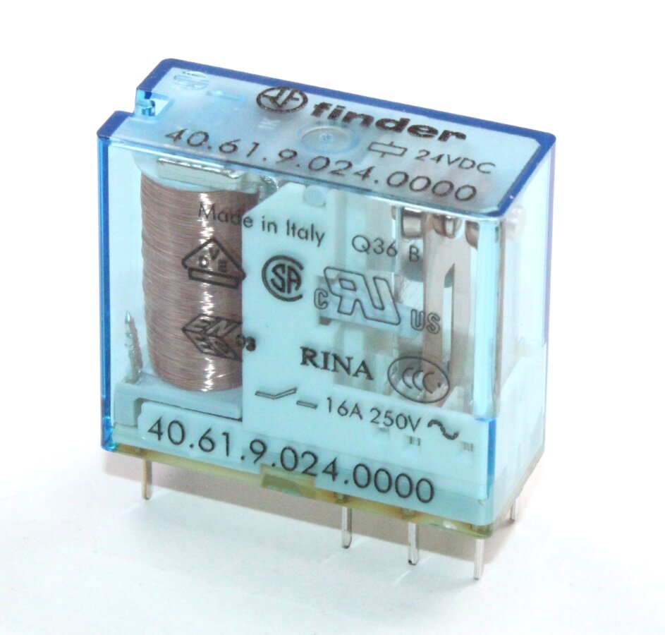 RELAY 406190240000 24V 16A, Реле, 40, FINDER, (упр:24В/DC, комм: 16A)