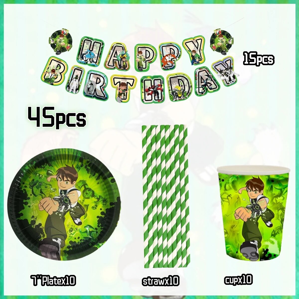 Набор декора для праздника Ben 10 BPXQ-45PCS