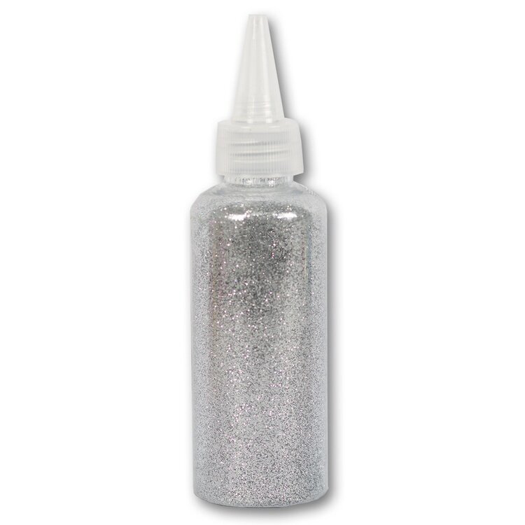 Блестки КНР порошок для декора серебро, 90 г