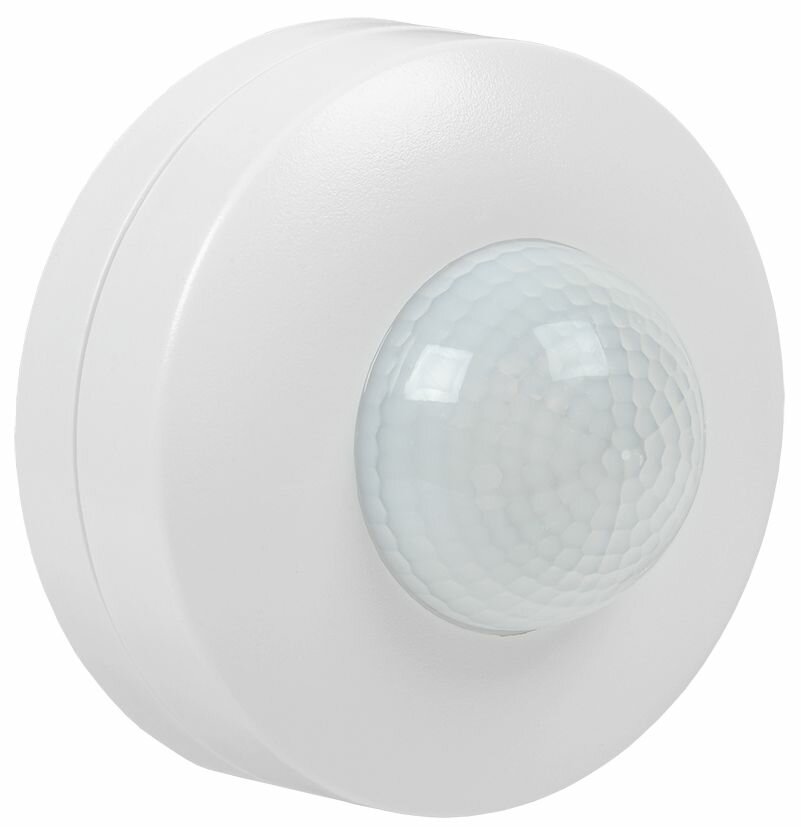 Датчик движения IEK ДД 027, белый, 1200Вт, 360 гр, 12 м, IP20