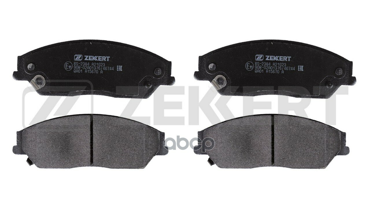 Колодки торм. диск. передн. Toyota Camry (V40) 06- Camry (V50) 11- Geely Emgrand X7 11- Zekkert арт. bs-2384