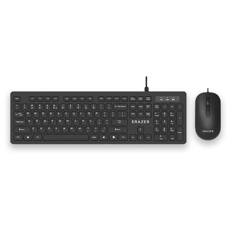 Клавиатура и мышь проводные Erazer KM301, Paranormal wired KM301, black