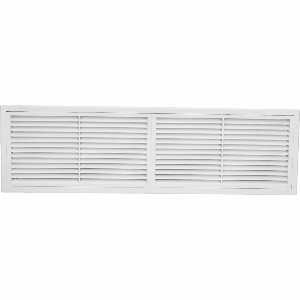 Решетка вентиляционная переточная (450x130 мм; белая) виенто 4513ВР