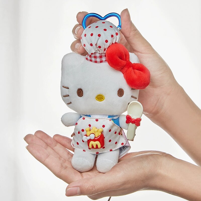 Милый брелок-подвеска Hello Kitty для сумки, рюкзака, плюшевая кукла, маленький брелок для ключей, подарок на день