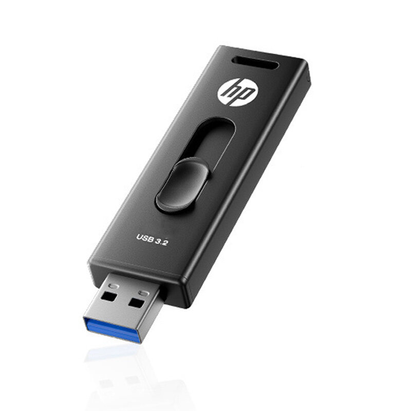 USB-накопитель HP, черный, объем 64 ГБ, USB 3.0, высокая скорость передачи данных, совместимость с Windows и Mac