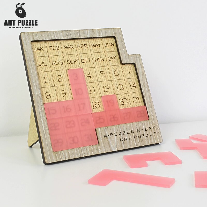 Пазл на каждый день, очень сложная головоломка в виде календаря, деревянная головоломка для взрослых, развивающая