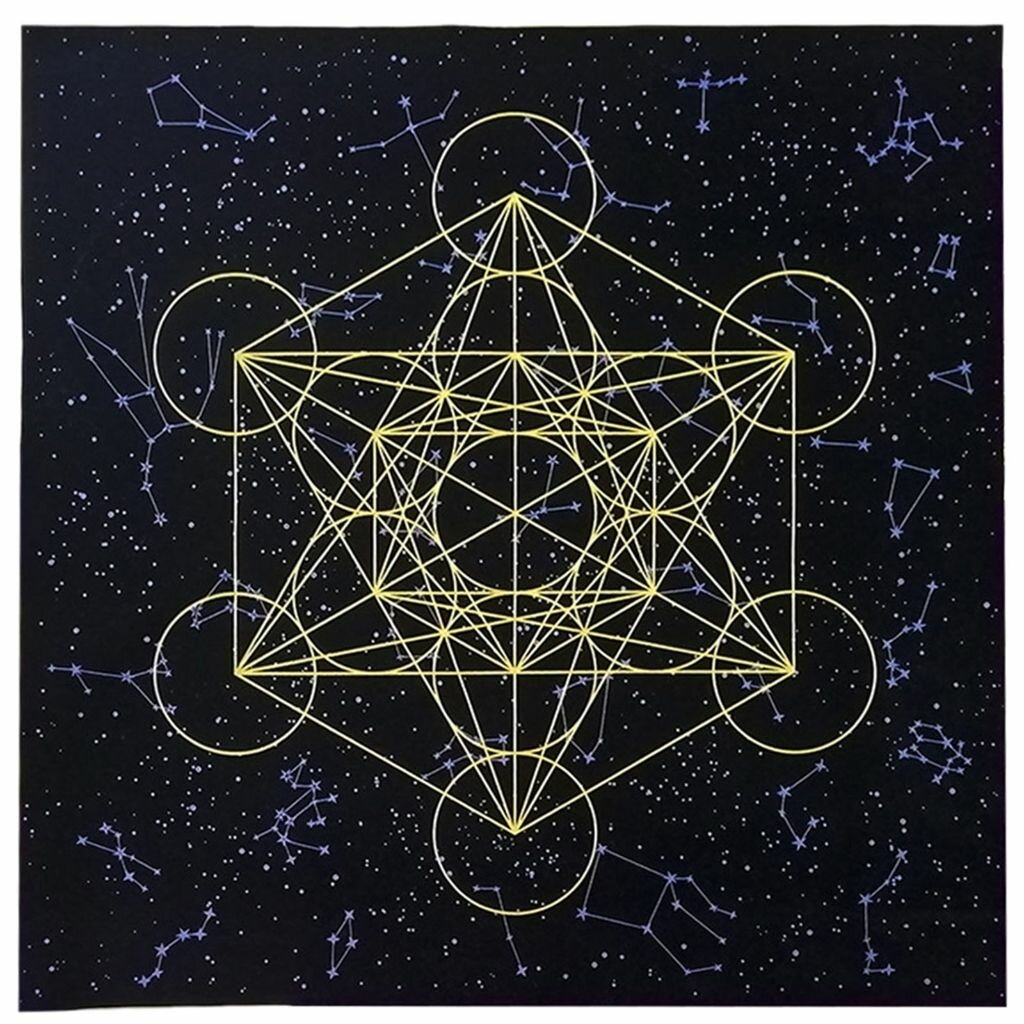 Скатерть для Таро "Куб Метатрона"