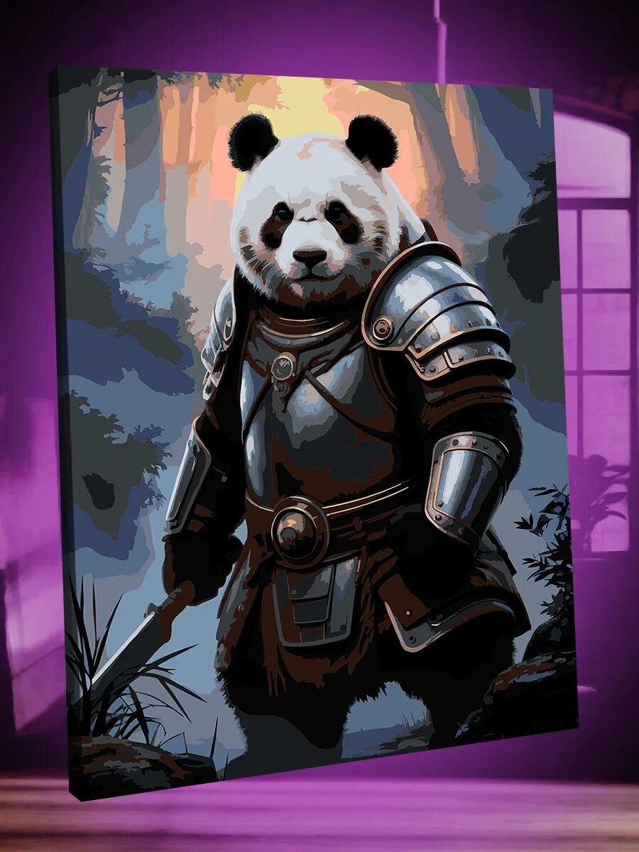 Картина по номерам Панда