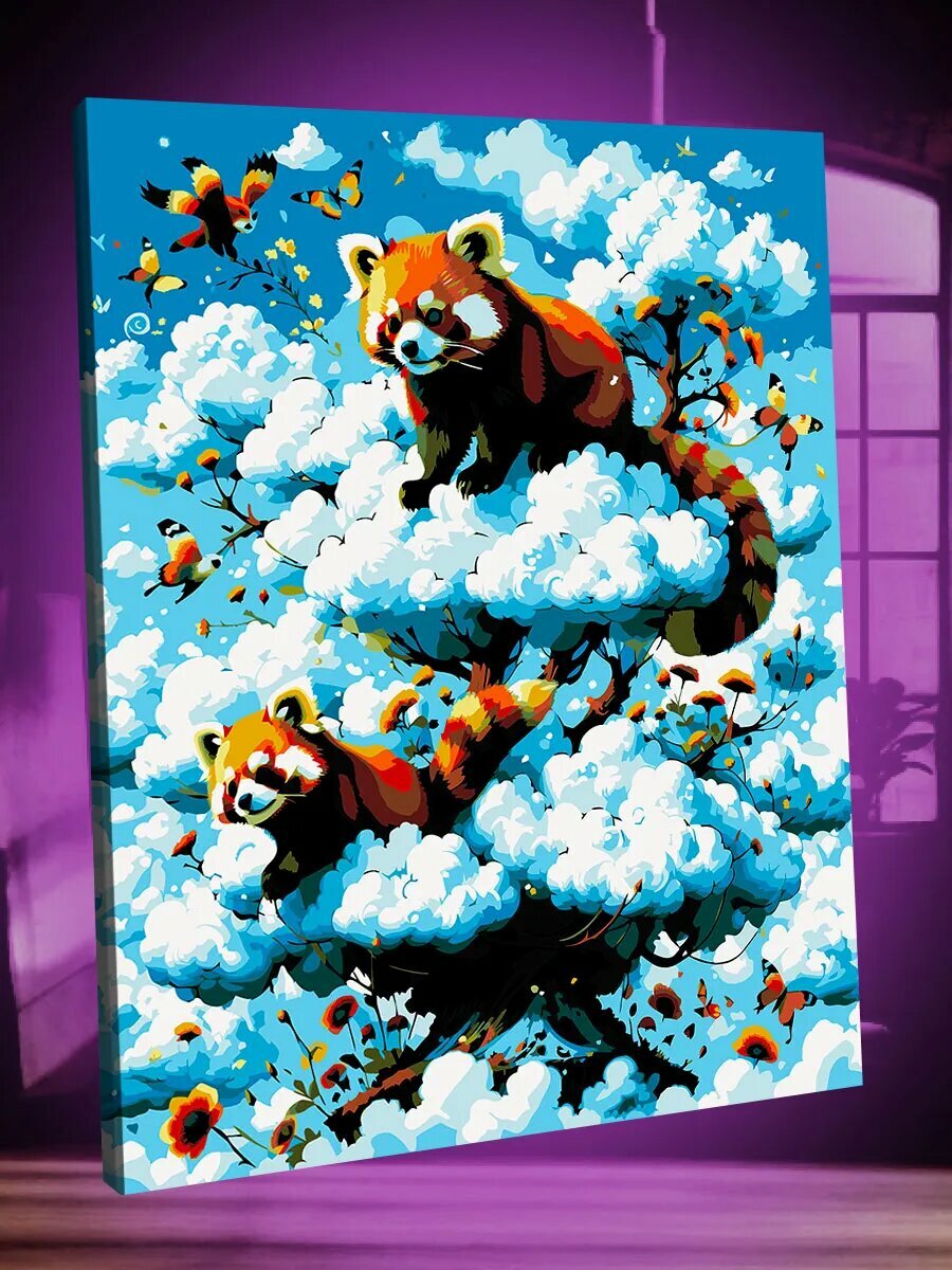 Картина по номерам Панда