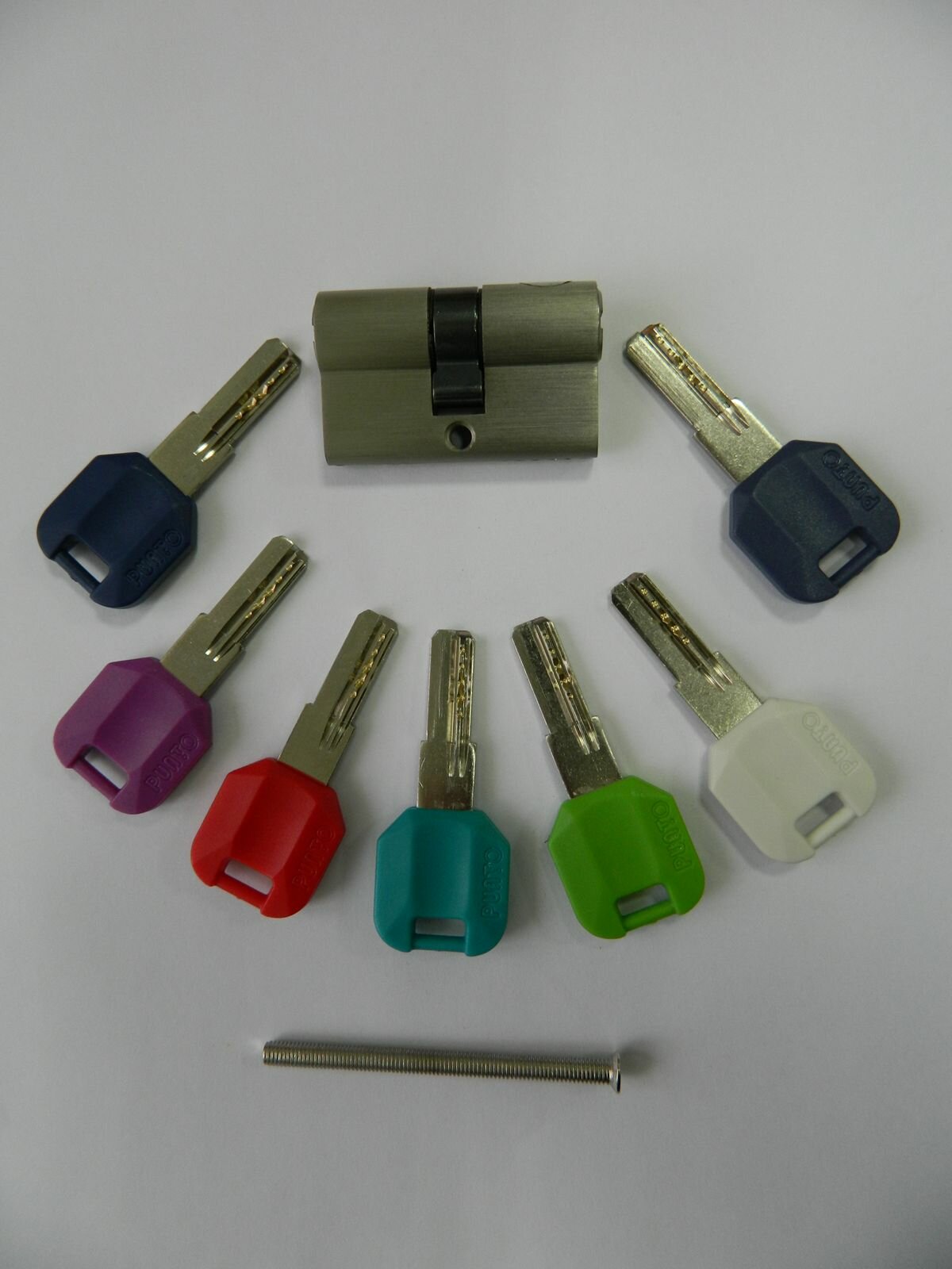 Цилиндровый механизм Punto MaxPro укороченный 52мм (26х26) SN матовый никель