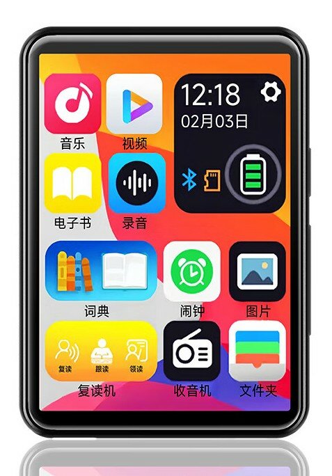 Цифрровой плеер Aigo MP3/MP4 Music And Video Player, 2.8-Inch Touchscreen, Bluetooth, 803-8G, black