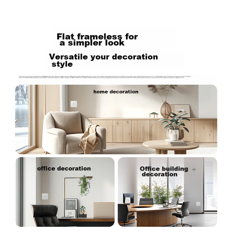 Green Network Cable Outlet Panel, Universal Cat5e/6/7 Module Thickened 86-Type Panel, Suitable for Telephone Computer Room Network Socket, Single Port 1 Piece, 80180