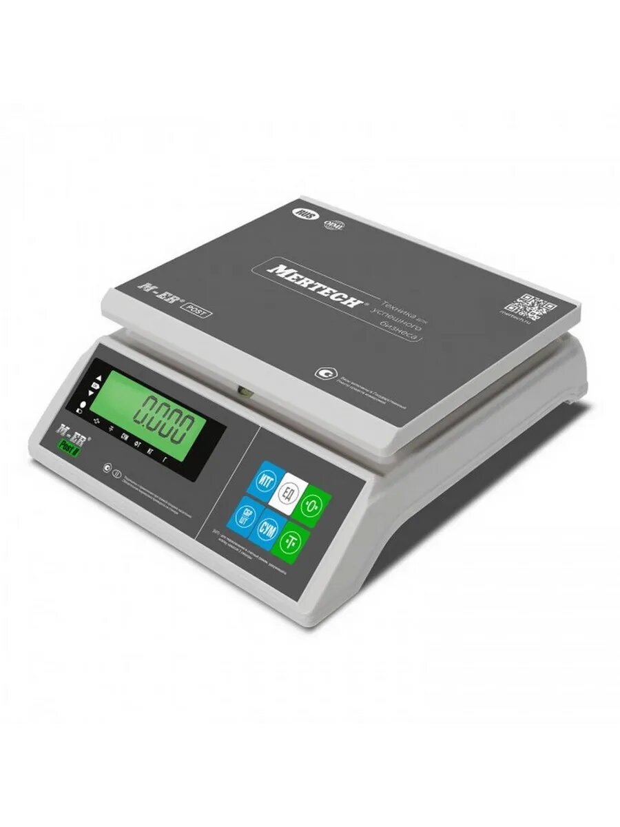 Фасовочные весы M-ER 326 AFU-15.1 LCD белые, 15кг