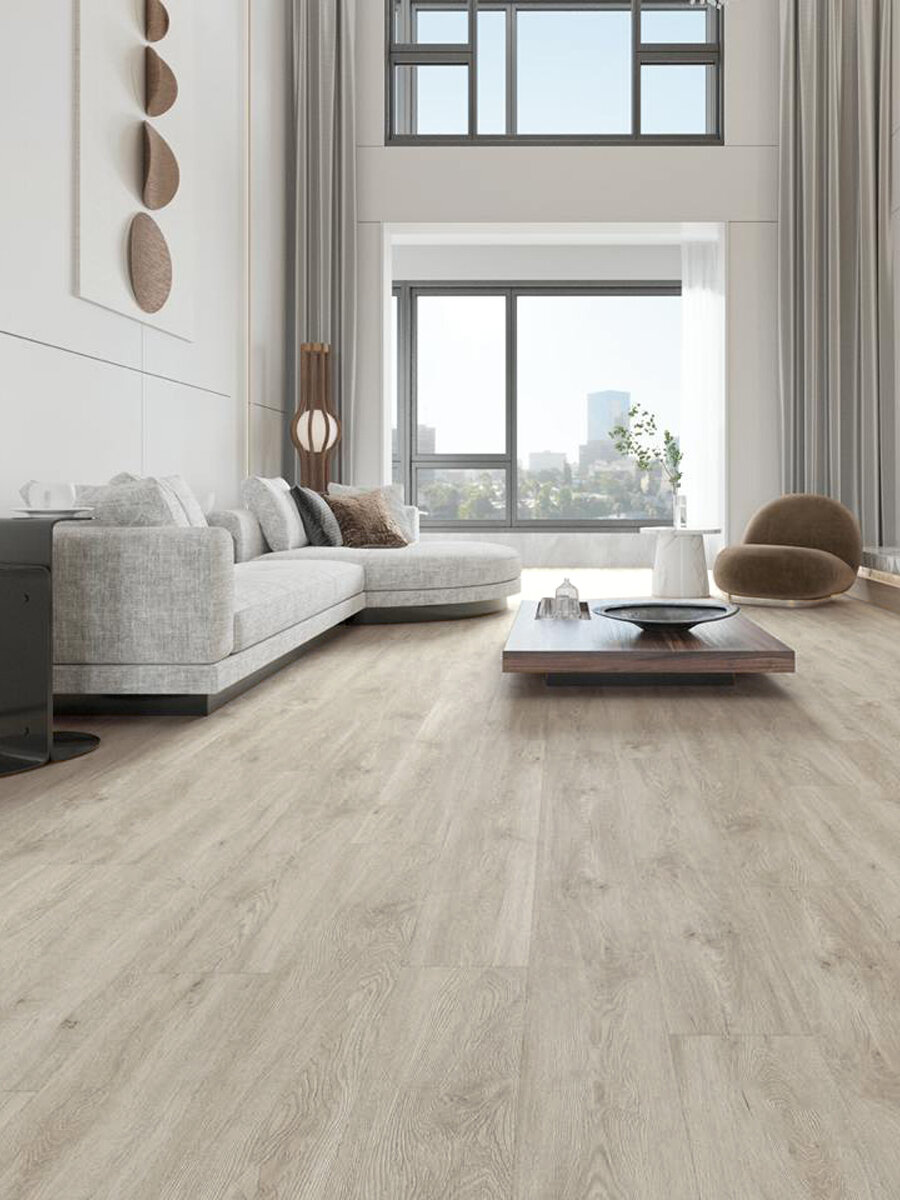 Кварцвиниловый SPC ламинат I-Floors Basic - Дуб Боярд - образец, 4.2мм — фото 1
