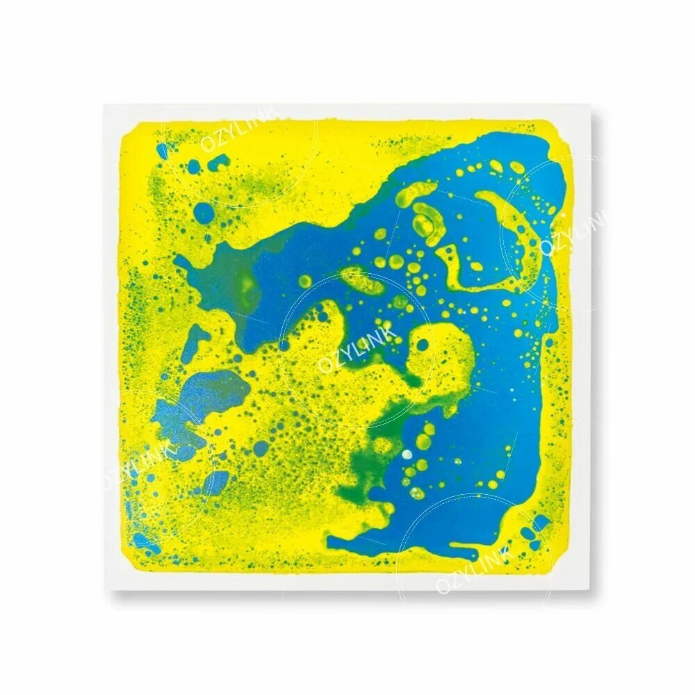 50см квадратная сенсорная напольная плитка - желто-синяя