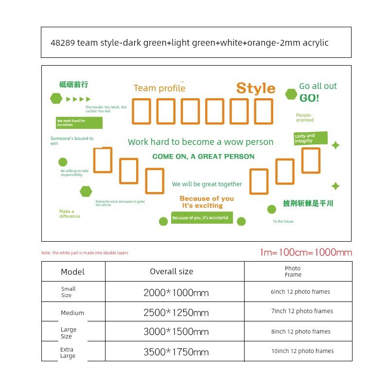 Фоторамка для офиса с надписью: «Стиль и честь сотрудников — это корпоративная культура», декоративная наклейка для