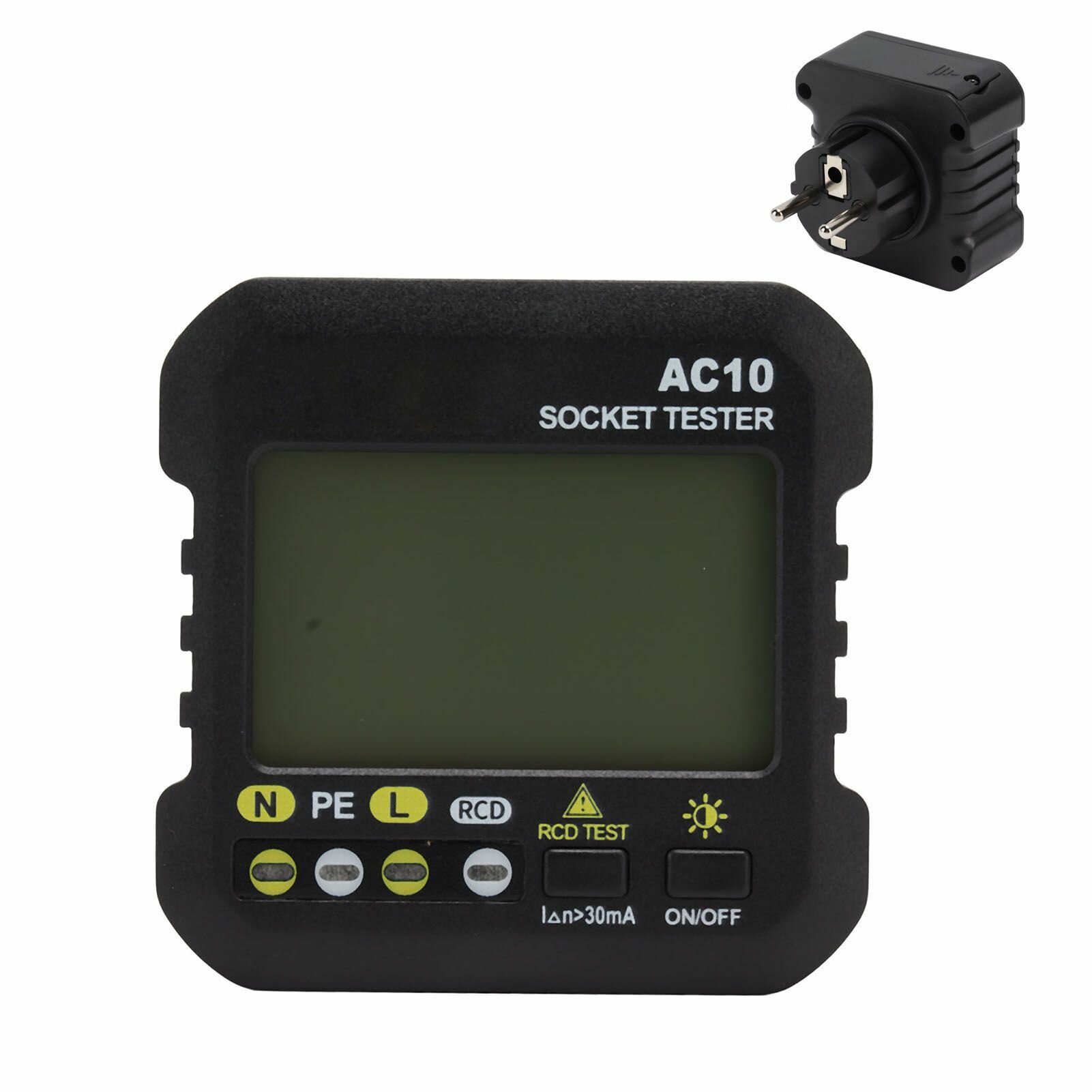 Тестер розеток, детектор электрических розеток, светодиодный дисплей для дома, вилка европейского стандарта, 220 В