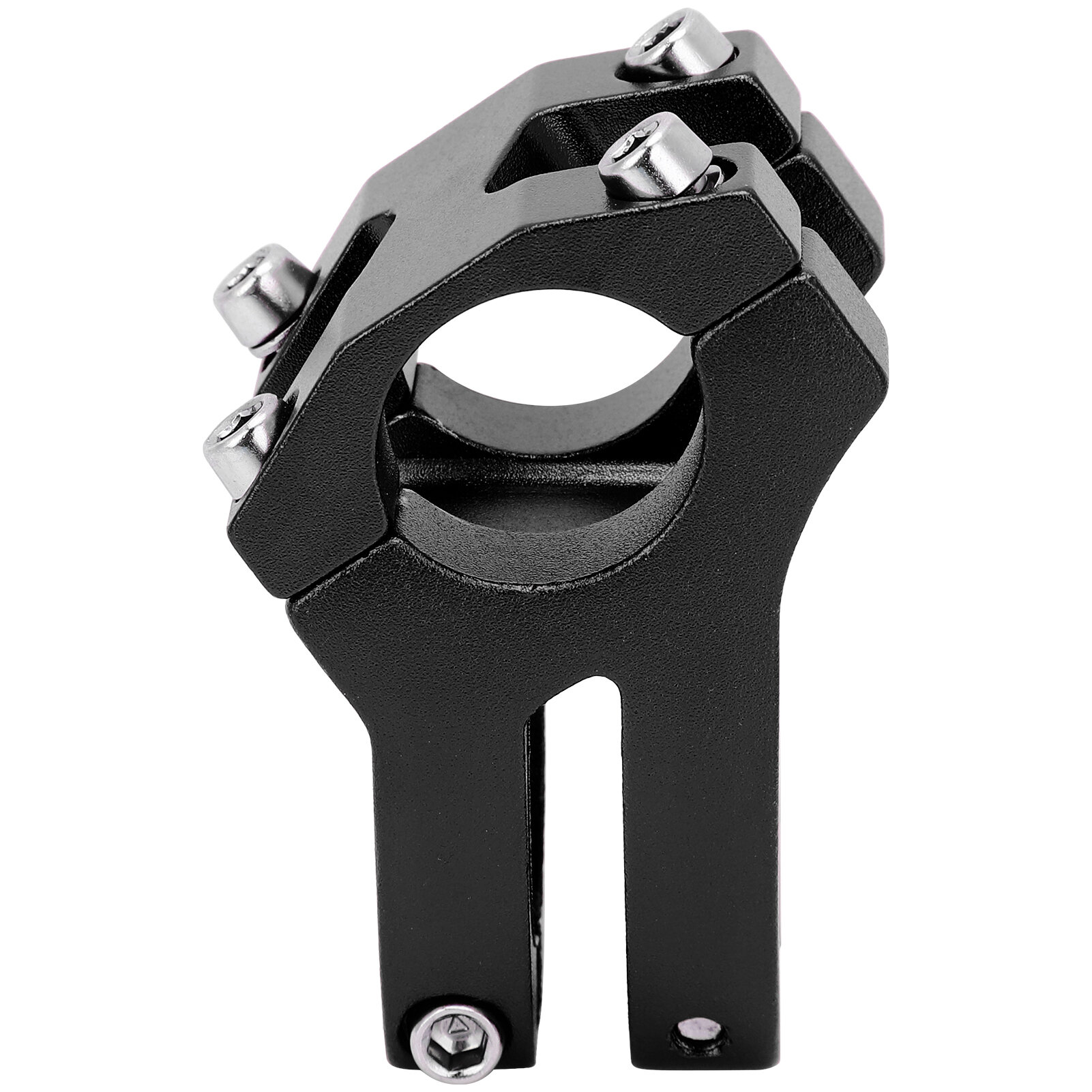 Руль велосипедный LUNJE 25.4x35 мм, короткий вынос, алюминиевый сплав, полый вынос для велосипеда, черный.