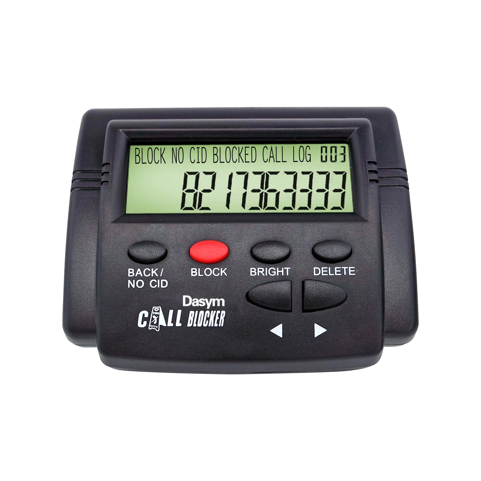 Блокировщик звонков для стационарных телефонов Telephone 2000 Caller ID Box с блокировкой номера одним нажатием, блокирующее нежелательные робо-звонки и назойливые звонки, размер 10 x 9 x 4 см, вес 85 г, размер упаковки 11 x 10 x 5.5 см/4.3 x 4 x 2.2