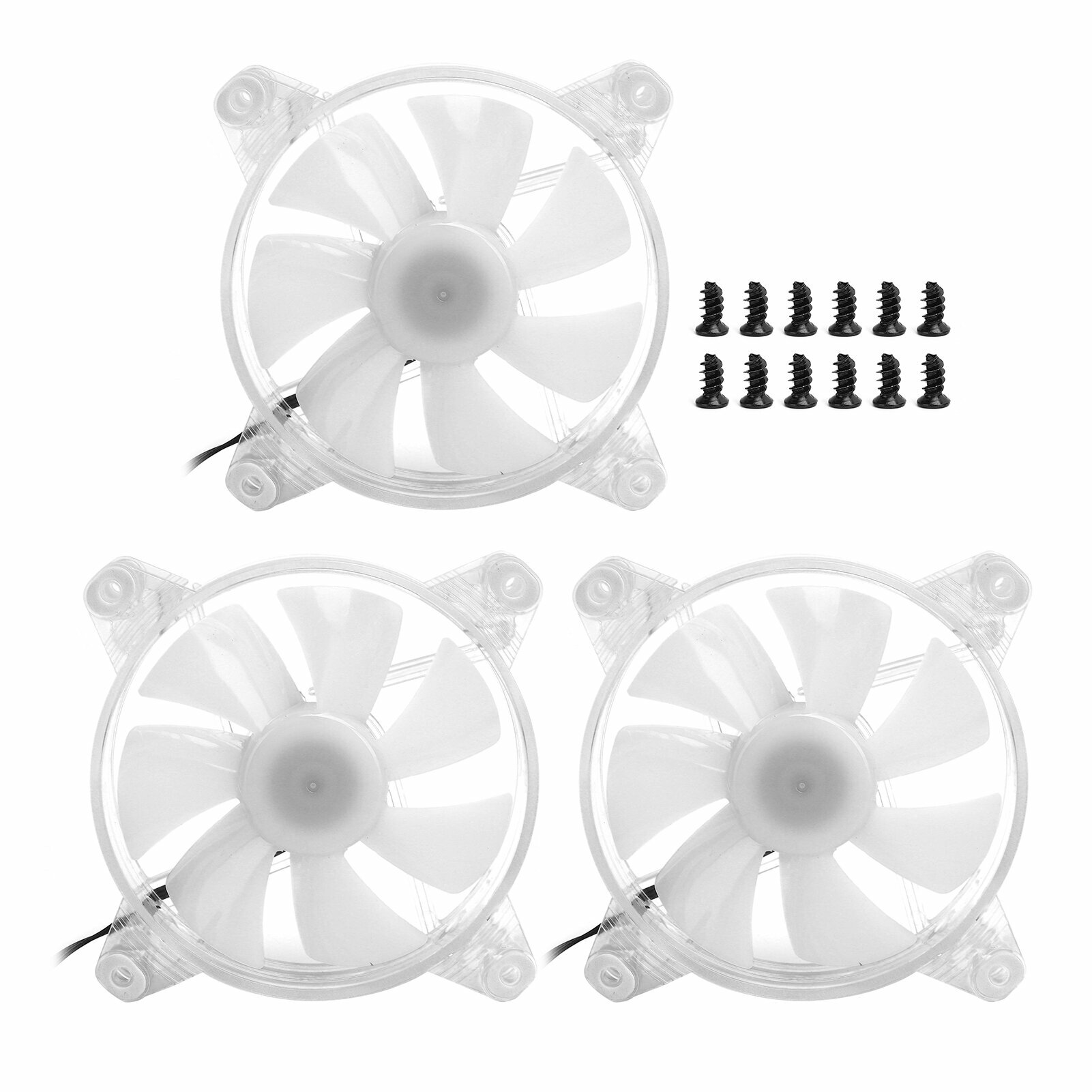 120 -миллиметровый охлаждающий вентилятор CPU Cooler Cooler Вентилятор с прохладным светом 12 В.