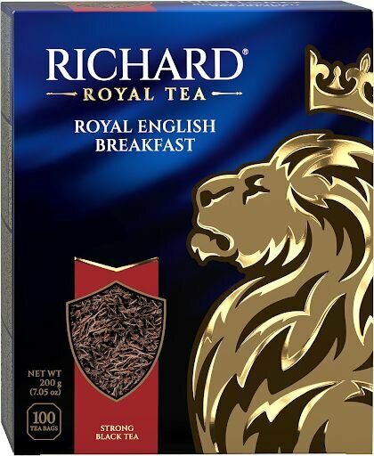 Чай черный RICHARD Royal English Breakfast байховый, 100пак