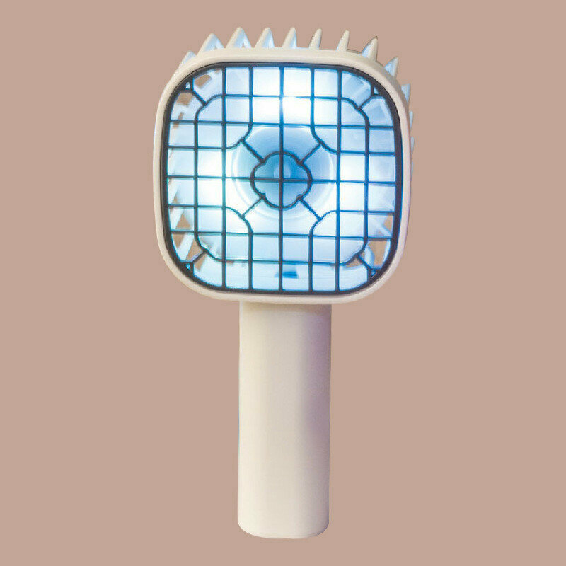 Вентилятор square mesh cover fan с цветной постепенной подсветкой портативный usb для студентов, белый