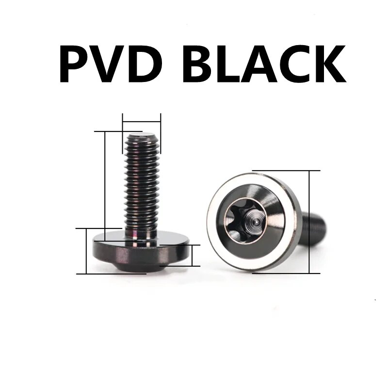 Титановые винты Torx M8x55 mm, PVD Black