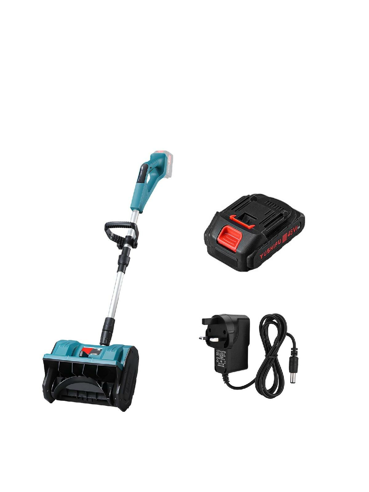 Электрическая лопата для уборки снега со встроенным аккумулятором, прочный АБС для уборки снега дома