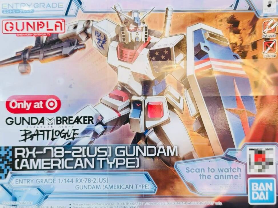 Фигурка Bandai HG PB 1/144 RX-78-2 US GUNDAM AMERICAN TYPE . модели Gunda.
