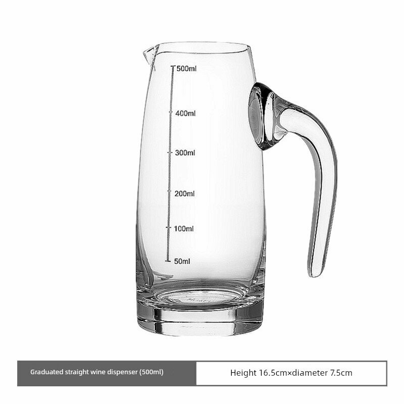 Декантер для вина большой емкости, градуированный, из утолщенного стекла, для смешивания и розлива старого вина.