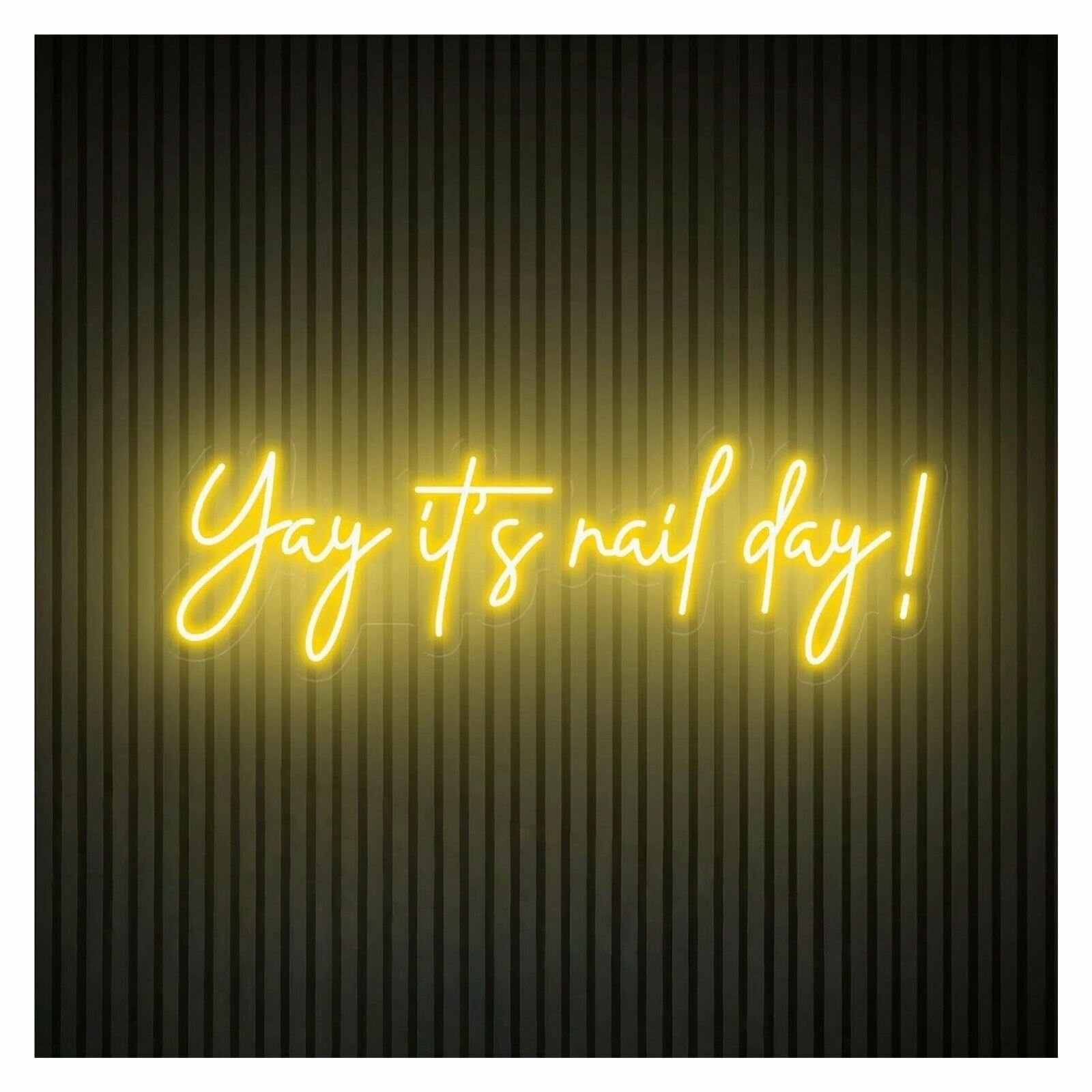 Неоновая Вывеска Ура, Сегодня День Маникюра 40 См