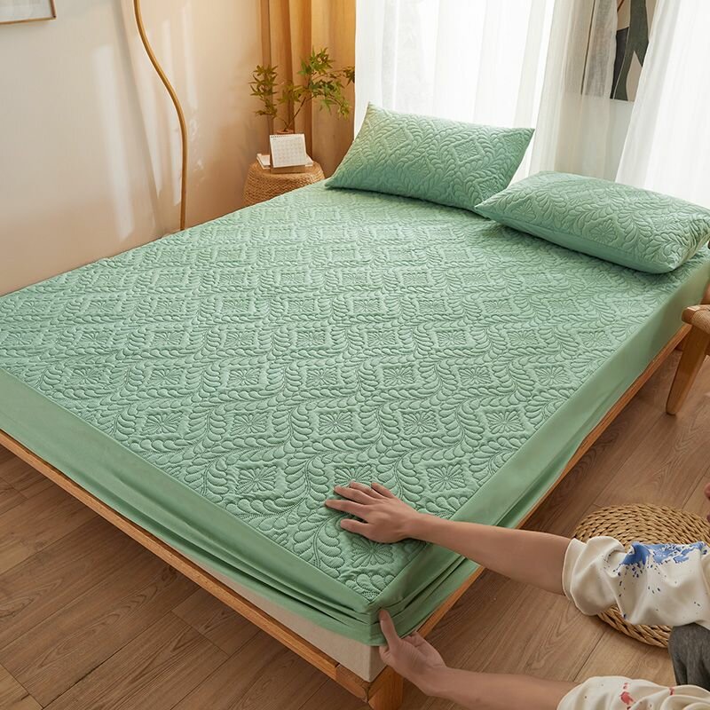 Наматрасник 100x200х30см салатовый