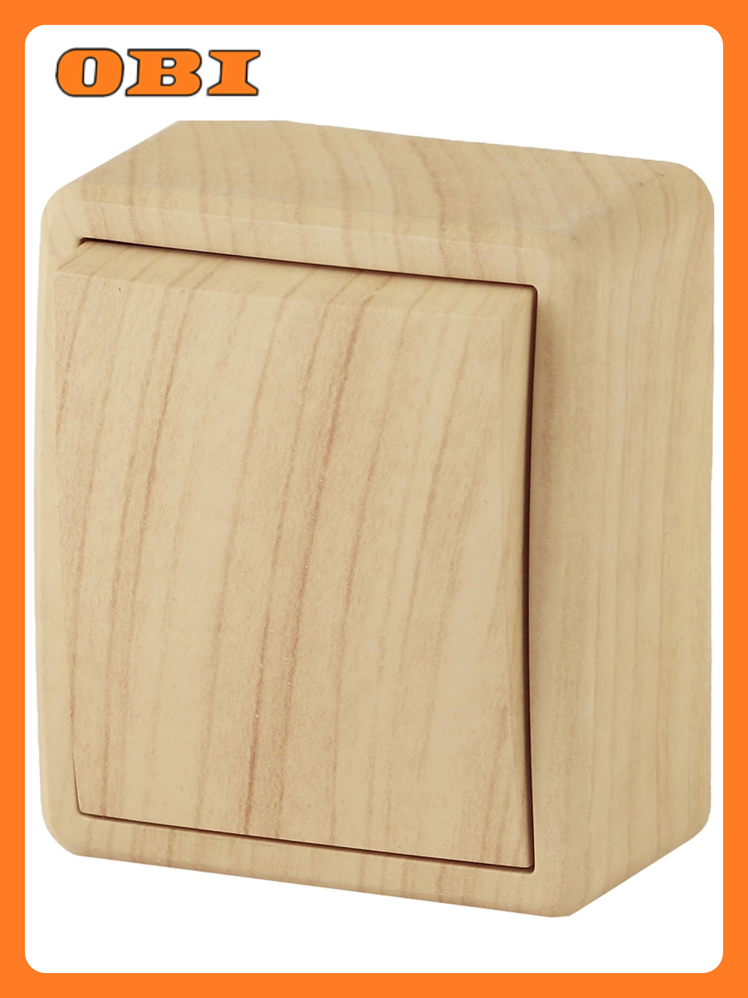 Переключатель ЭРА "Эксперт" 11-1203-11, открытый монтаж, IP20, коричневый