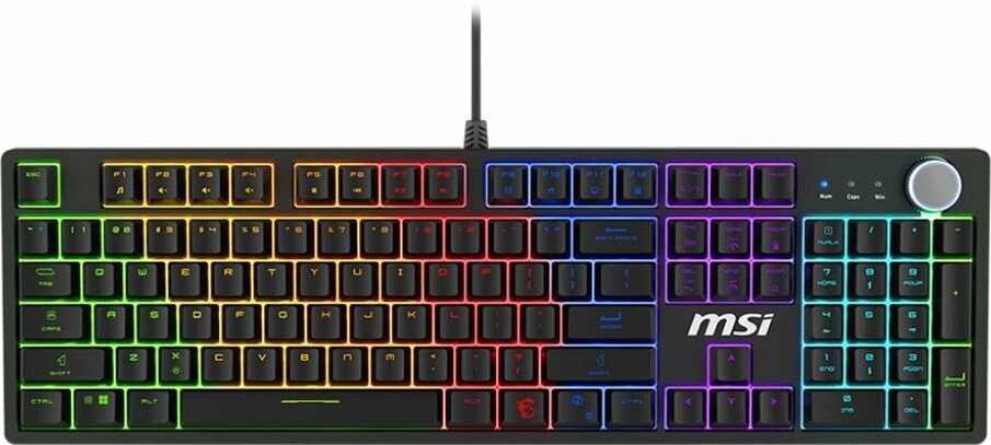 Клавиатура MSI GK320 механическая черный USB Multimedia for gamer LED (S11-04RU259-HH9) кабель 1.6м