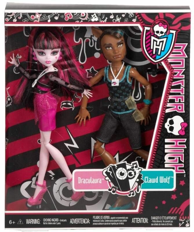Набор куклы Монстер Хай Музыкальный Фестиваль Клод Вульф и Дракулаура Monster High Music festival