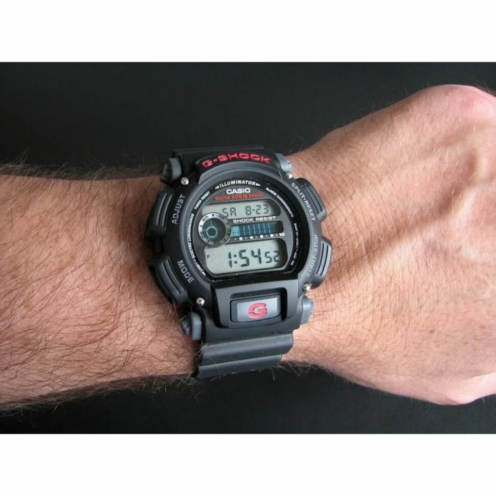 Наручные часы CASIO, черный, красный, серый — фото 1