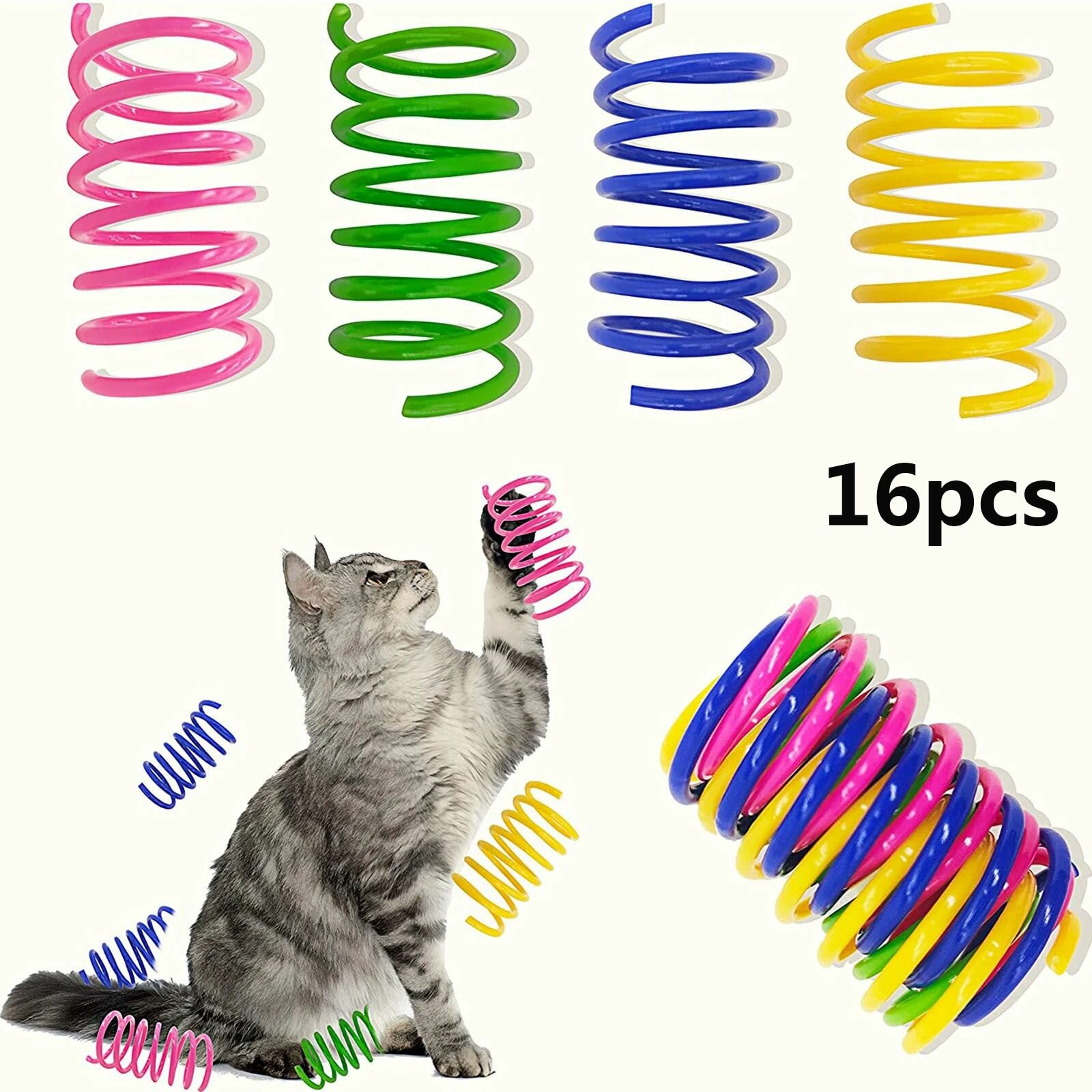 Игрушка для котят и кошек, широкая, прочная, большого размера, пружина для кошек