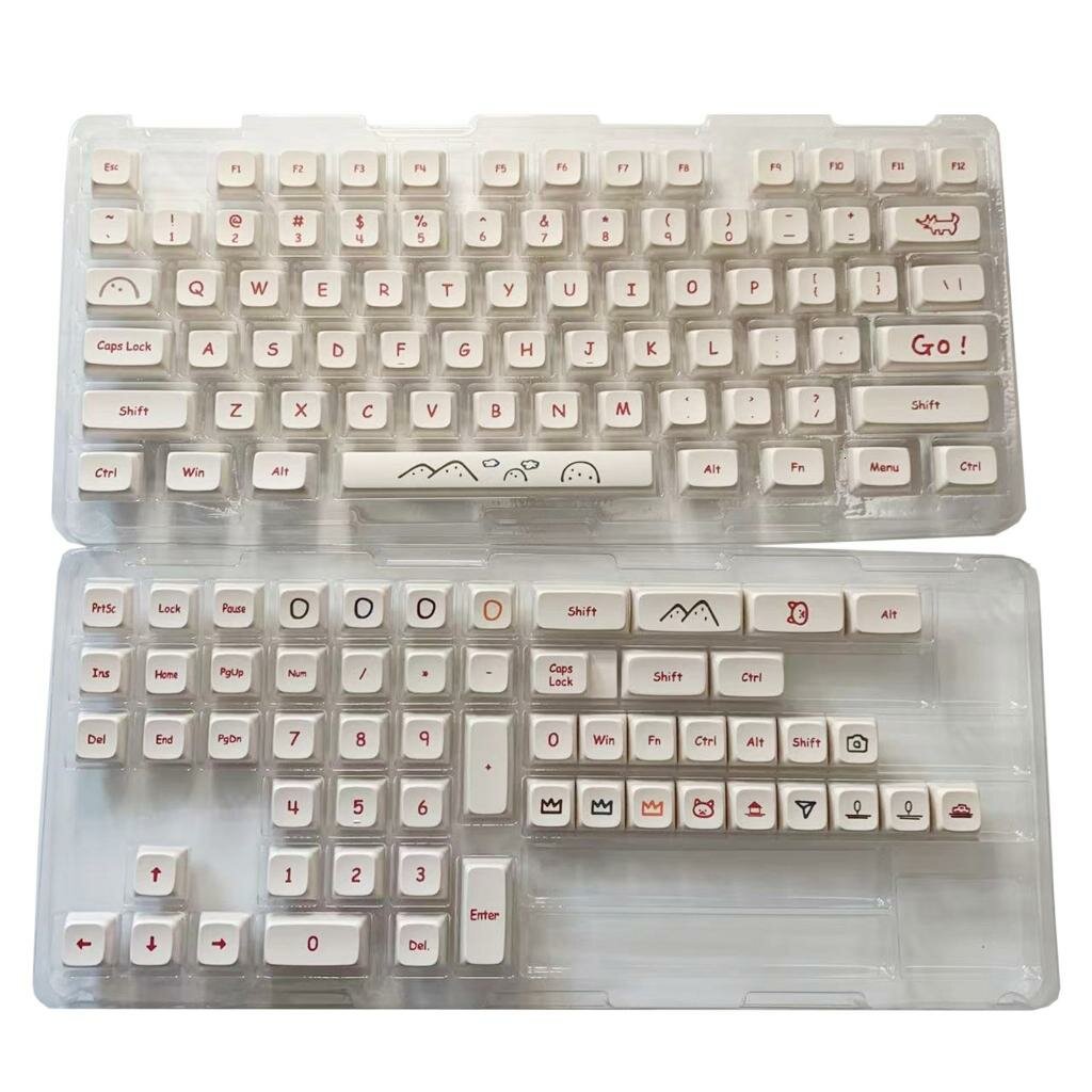Графити PBT Кейкапы XDA 129 клавиш