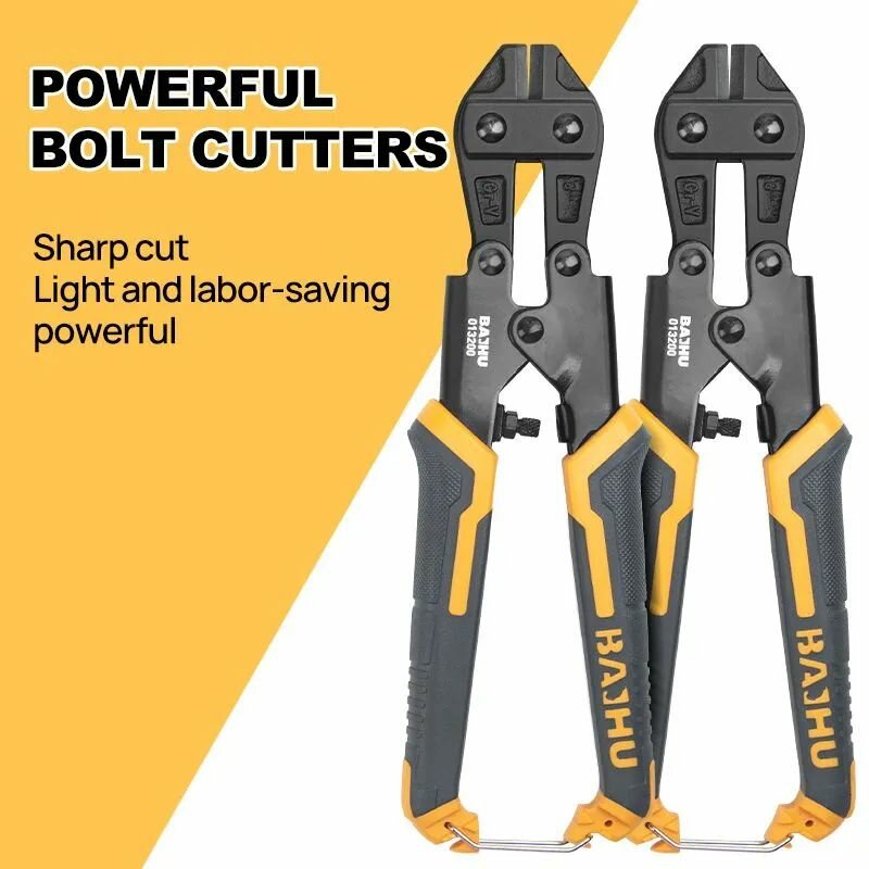 Болторез/кусачки мини, сталь CR-V, длина 200 мм, кусает пруток до 3.5