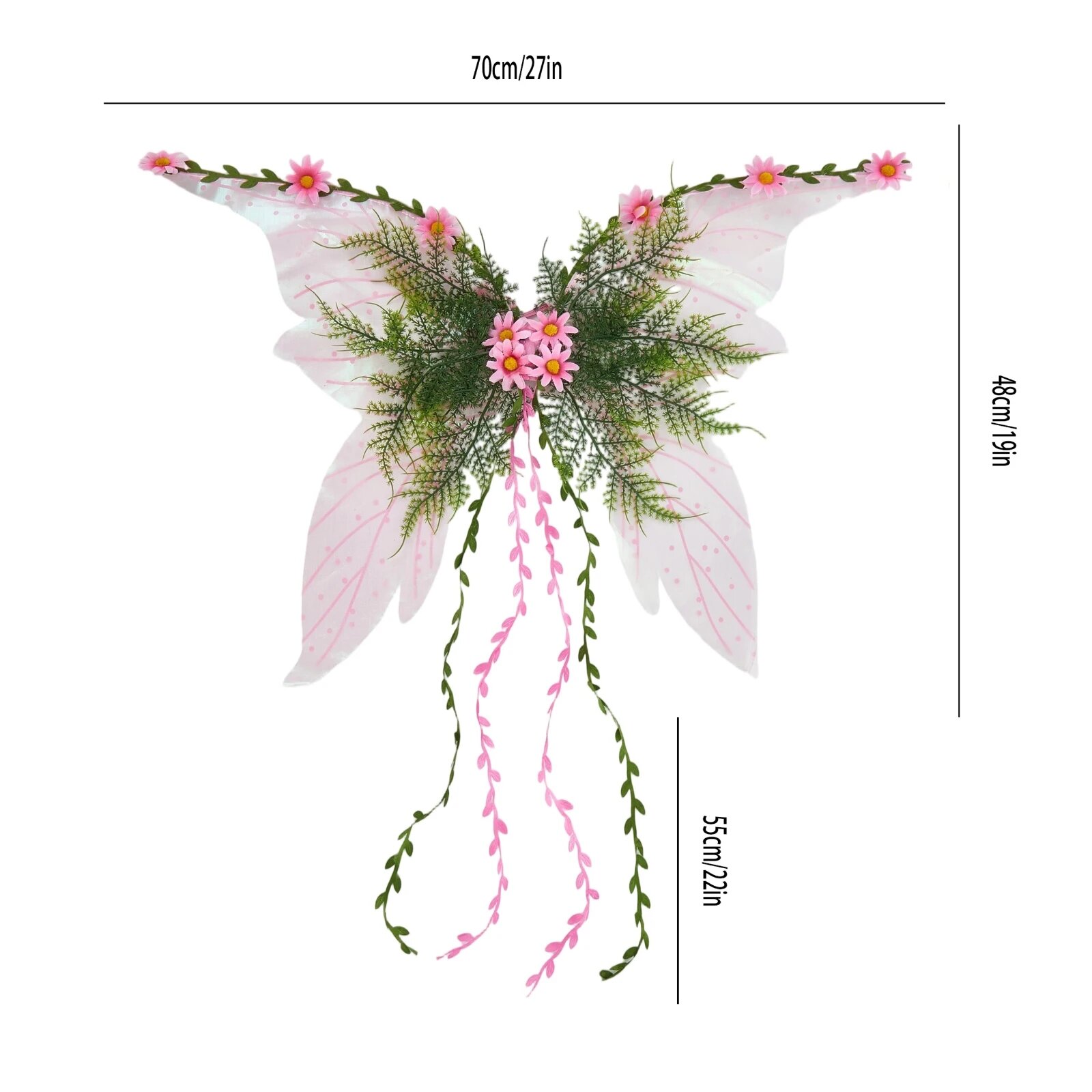 Крылья бабочки для девочки Розовый, B