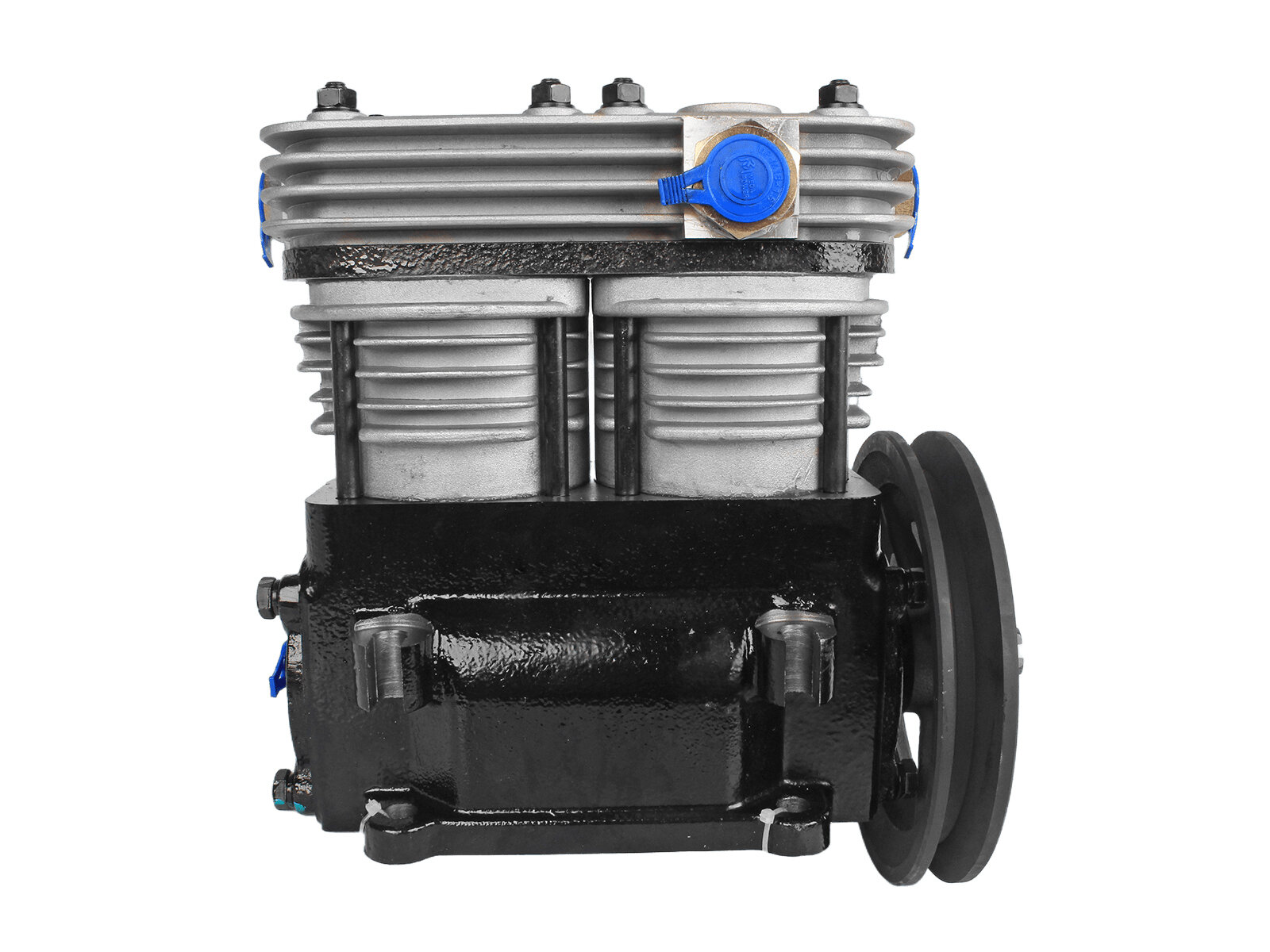 Компрессор МАЗ, урал, ЛиАЗ, икарус (2 цилиндровый) жидкого охлаждения шкив 172мм 320л/мин. MEGAPOWER 350-27-003