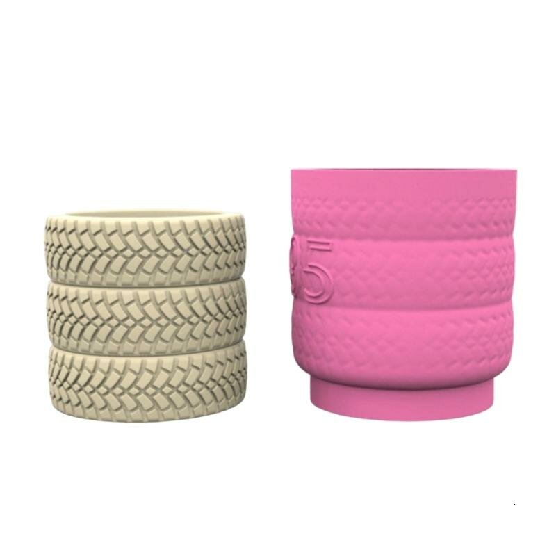 Ваза в форме шины, силиконовая форма